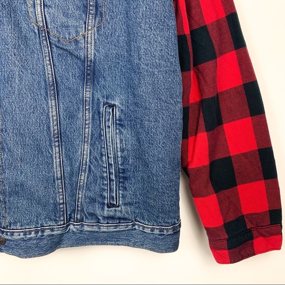 Levi's | Jackets & Coats | Nwt Levis Buffalo Check Lumberjack Jean Coat ...